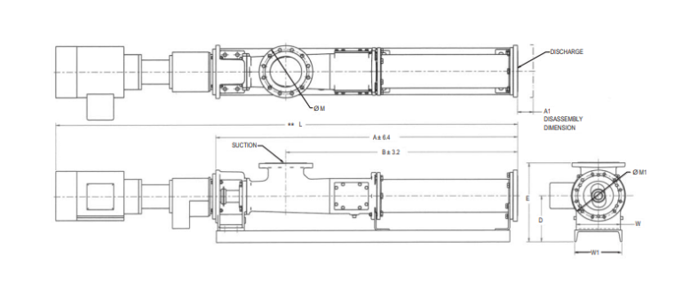 Moyno 2000WA CLOSE COUPLED DESIGN Progressive Cavity Pumps